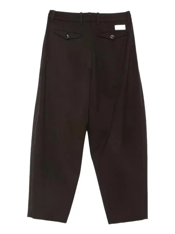 NINE:INTHE:MORNING Gerda Pleated Trousers - Brown