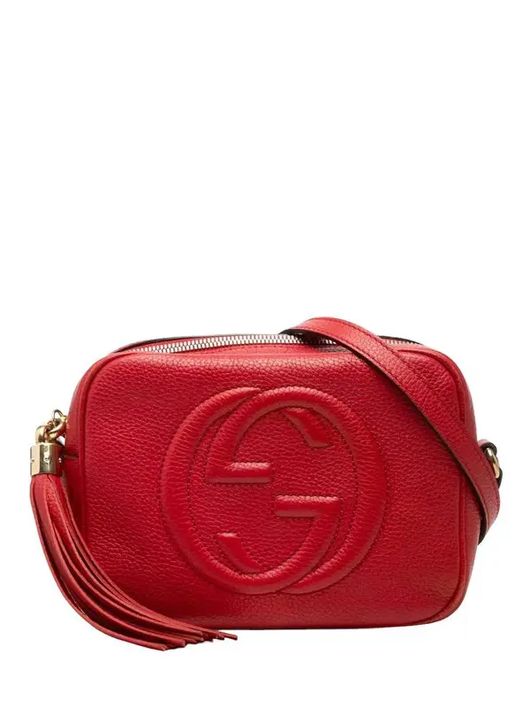 Gucci 2000-2015 Leather Soho Disco Crossbody Bag - Red