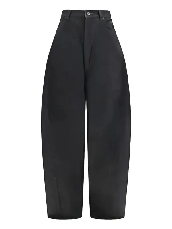Balenciaga Twisted-seam Barrel-leg Jeans - Black