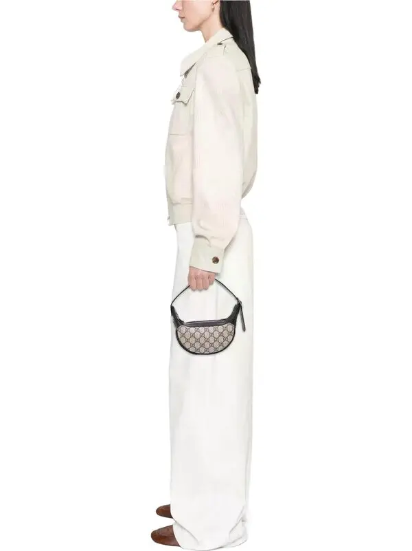 Gucci 2016-2026 Mini Gg Supreme Web Ophidia Shoulder Bag - Neutrals