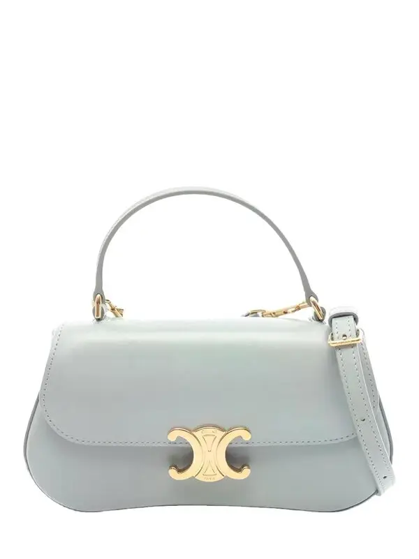 Celine 2010-2026 Teen Leather Laura Bag Satchel - Blue