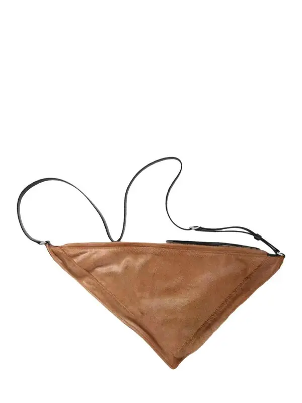 LEMAIRE Triangle-shape Cross Body Bag - Brown