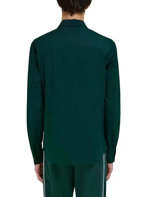 FERRAGAMO Button-up Long-sleeve Shirt - Green