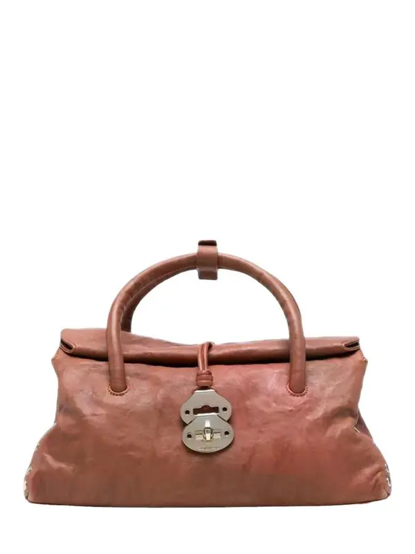 ZANELLATO Small Dotta Officina Leather Tote Bag - Brown