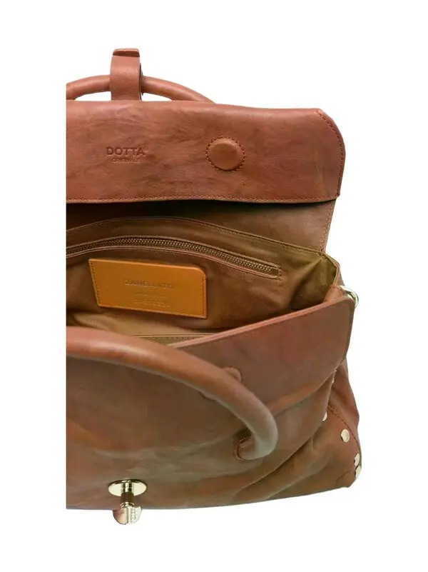 ZANELLATO Small Dotta Officina Leather Tote Bag - Brown