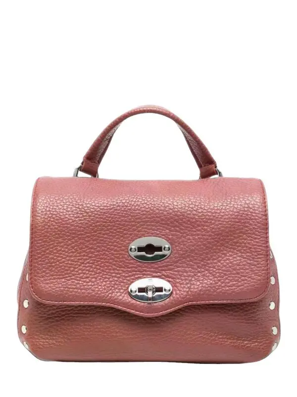 ZANELLATO Mini Postina Daily Studded Leather Tote Bag - Red