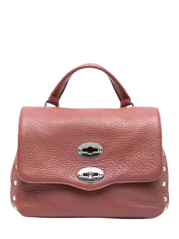 ZANELLATO Mini Postina Daily Studded Leather Tote Bag - Red