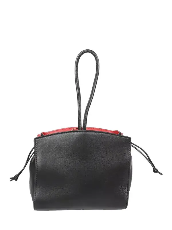 Patrizia Pepe Fly-plaque Drawstring Shoulder Bag - Black
