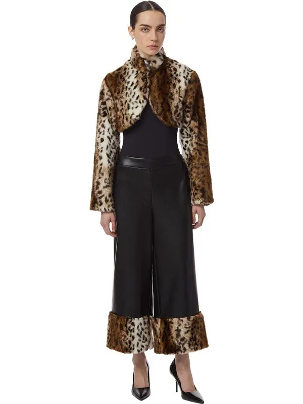 Apparis Odette Shaved Bolero - Leopard