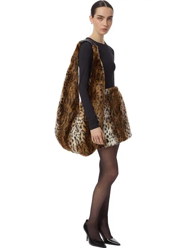 Apparis Maxi Colette Shaved Leopard Bag - Leopard Multi