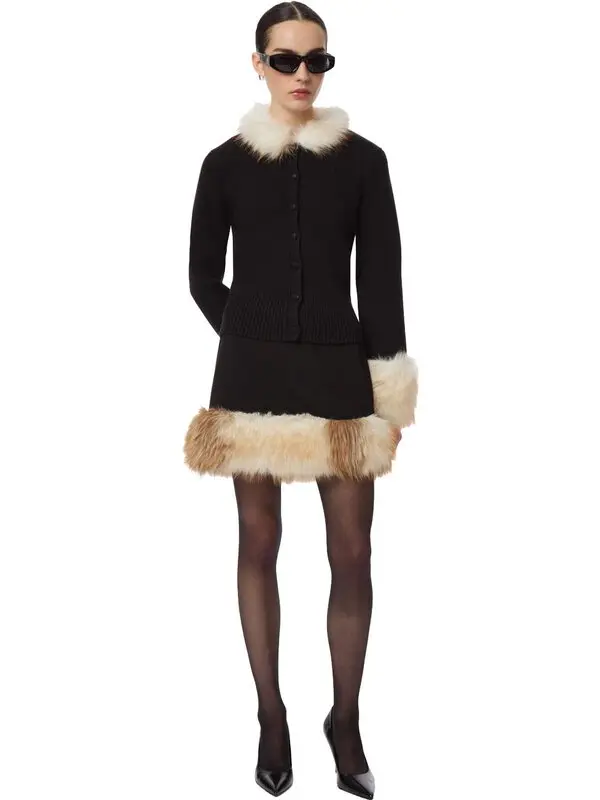 Apparis Meadow Skirt - Noir/beige Multi