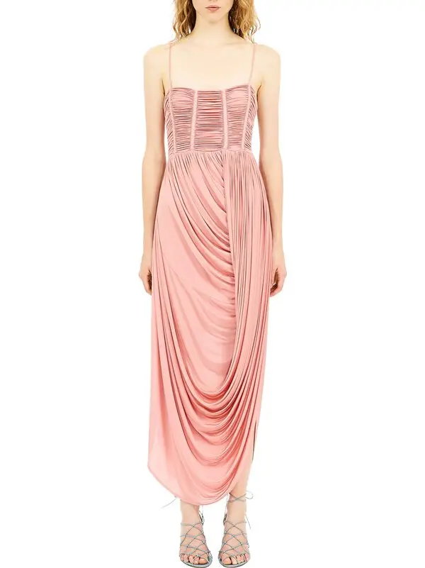 Ulla Johnson Antonia Draped Dress - Peony