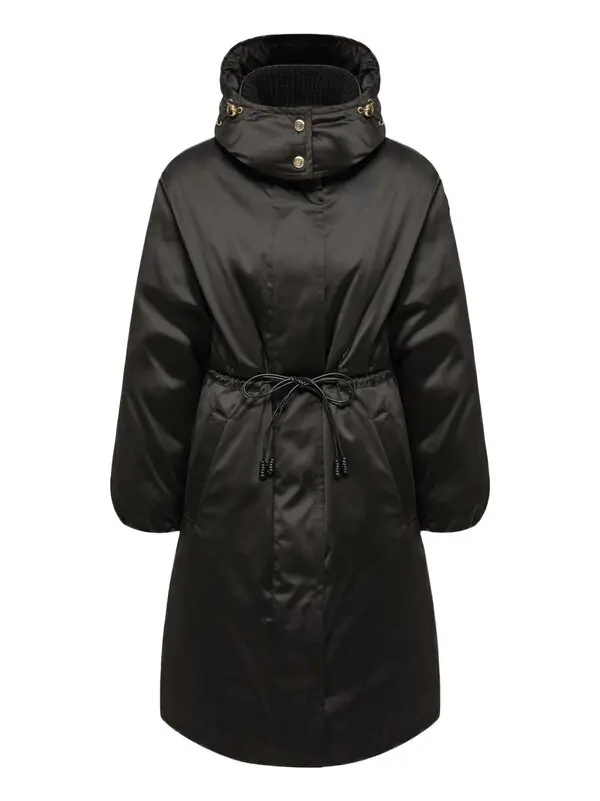 Moncler Contemplatif Hodded Long Down Parka - Black