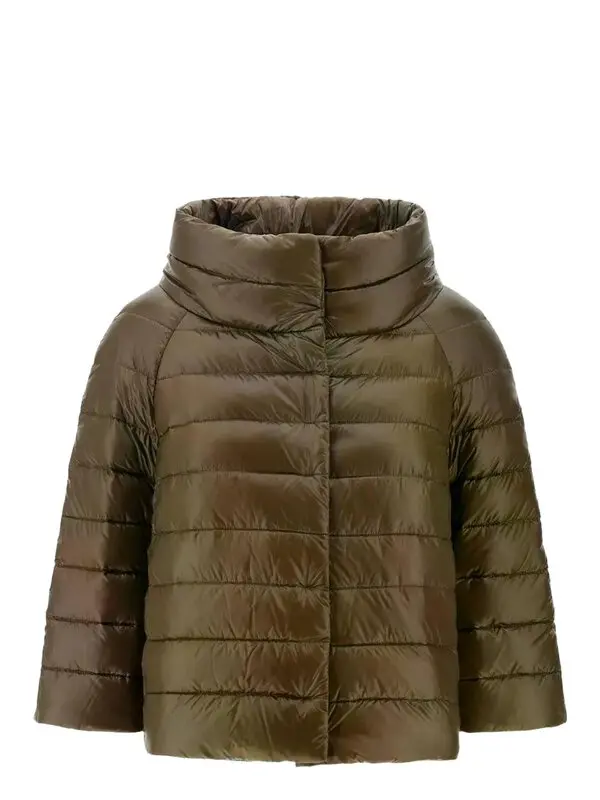 Herno Sofia High-neck Quilted Jacket - Green