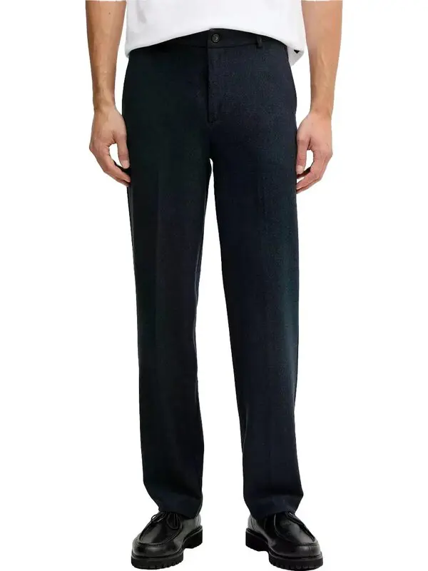 Lindbergh Pressed-crease Tailored Trousers - Blue