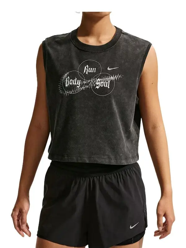 Nike Dri-fit Moisture Wicking Running Top - Grey