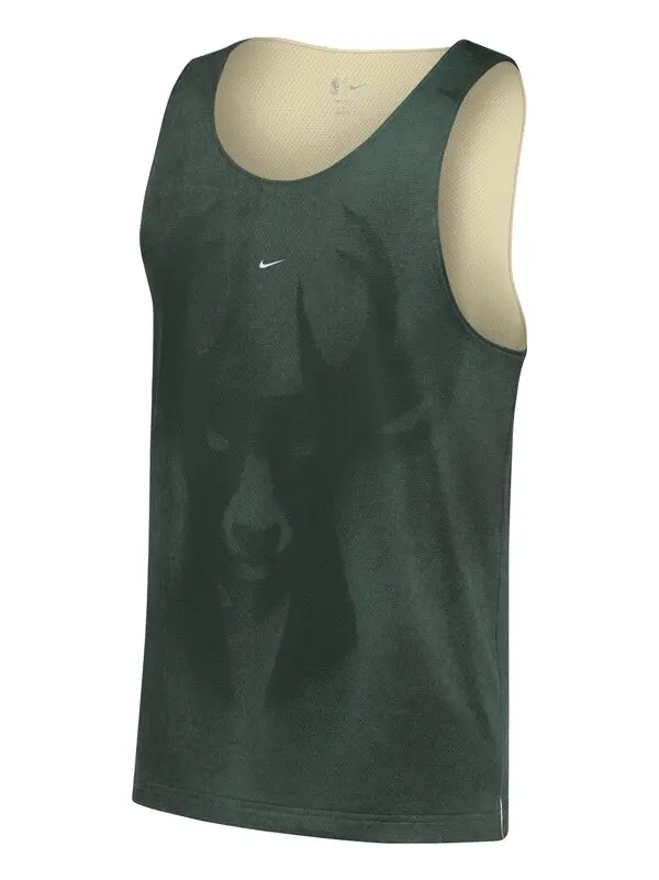 Nike Milwaukee Bucks Standard Issue Jersey 'fir Flat Opal - Fir/flat Opal