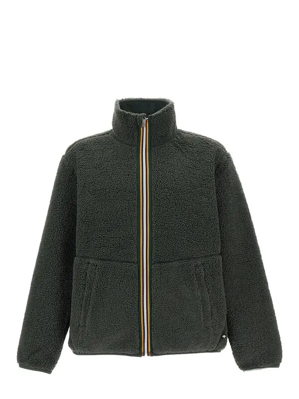 K-WAY Felpa Pascal Sherpa Polar Double - Verde