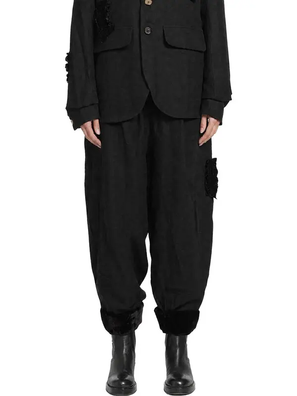 ALEKSANDR MANAMIS Poets Heirloom Pants - Black