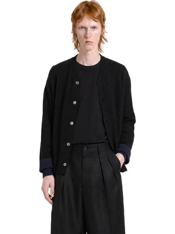 Comme Des Garçons Cotton Cardigan - Black