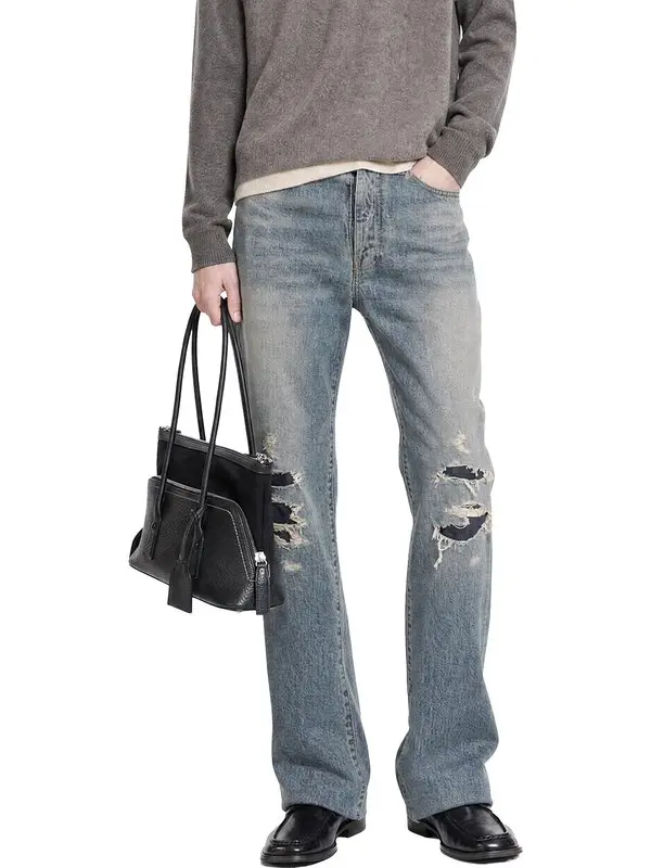 MAISON MARGIELA Distressed Denim Jeans - Blue