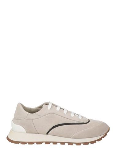 Brunello Cucinelli Sneakers Size Leather, Textile Fibers - Grey