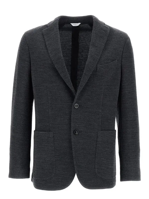 Boglioli Giacca In Jersey - Grey