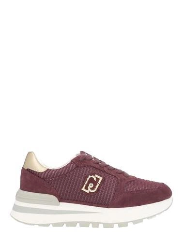 Liu Jo Sneakers Burgundy Size Textile Fibers, Leather - Red