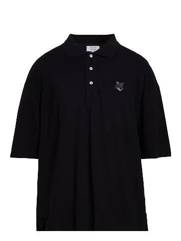 Maison Kitsuné Polo Shirt Size Cotton - Black