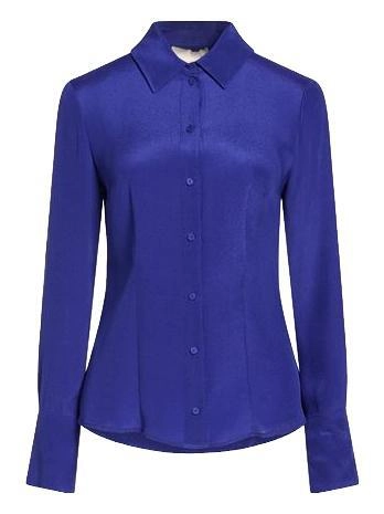 Momoni Shirt Size Acetate, Silk - Blue