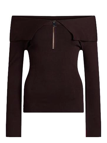 Liviana Conti Sweater Dark Size Viscose, Polyester - Brown