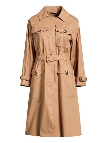 Herno Overcoat & Trench Coat Size Cotton, Elastane - Camel