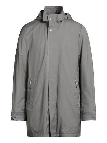 MOORER Overcoat & Trench Coat Size Virgin Wool, Silk, Polyurethane - Grey