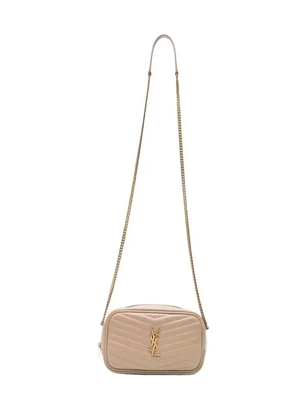 Saint Laurent Mini Lou Quilted Crossbody Bag - Neutrals
