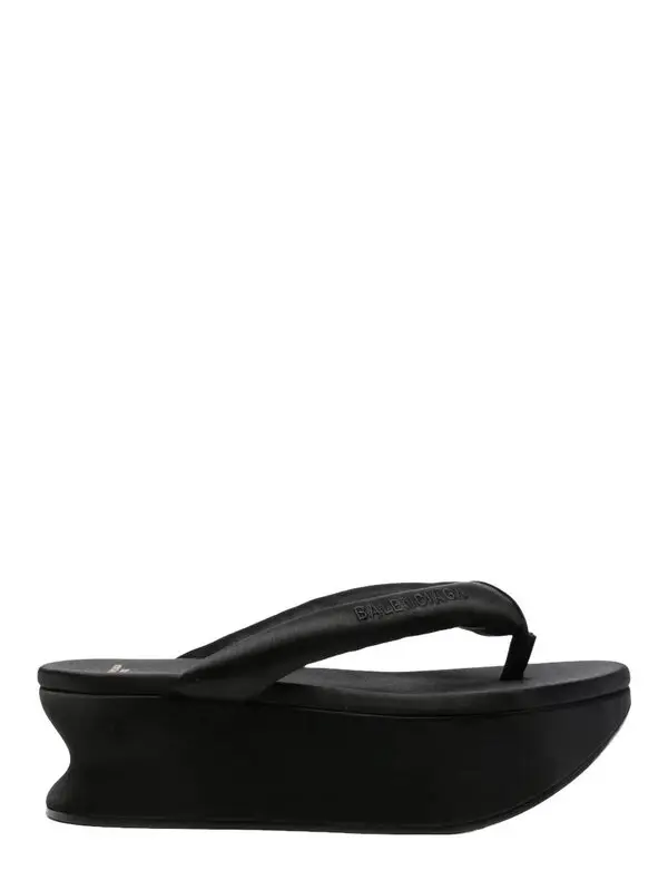Balenciaga Gaeta Platform Sandals - Black