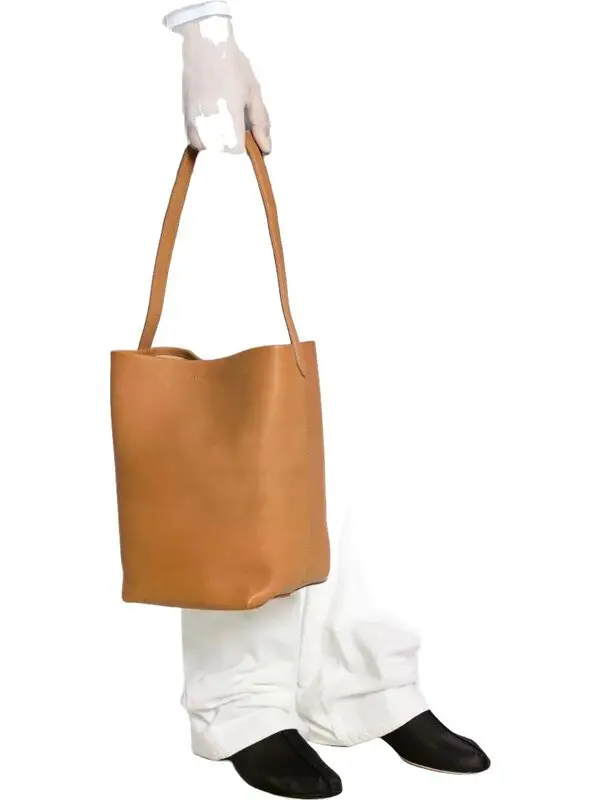 THE ROW Park Leather Bucket Bag - Neutrals