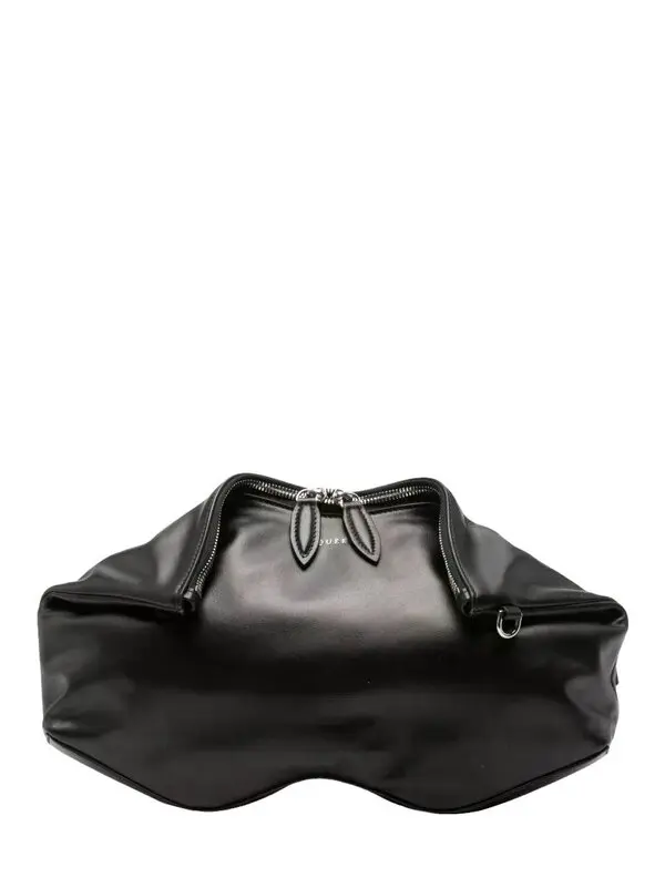 Alexander McQueen Manta Zip-fastening Leather Belt Bag - Black