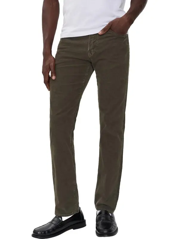 Citizens Of Humanity Elijah Corduroy Straight Fit Pants - Olive