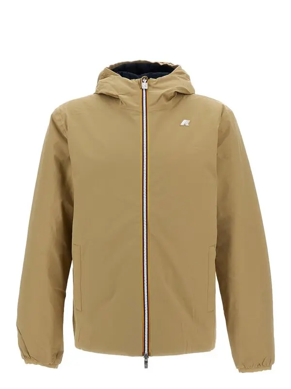 K-WAY Giacca Reversibile Jack St Warm - Beige