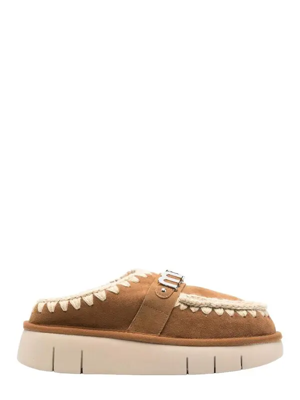 Mou Bounce Clog Slippers - Brown