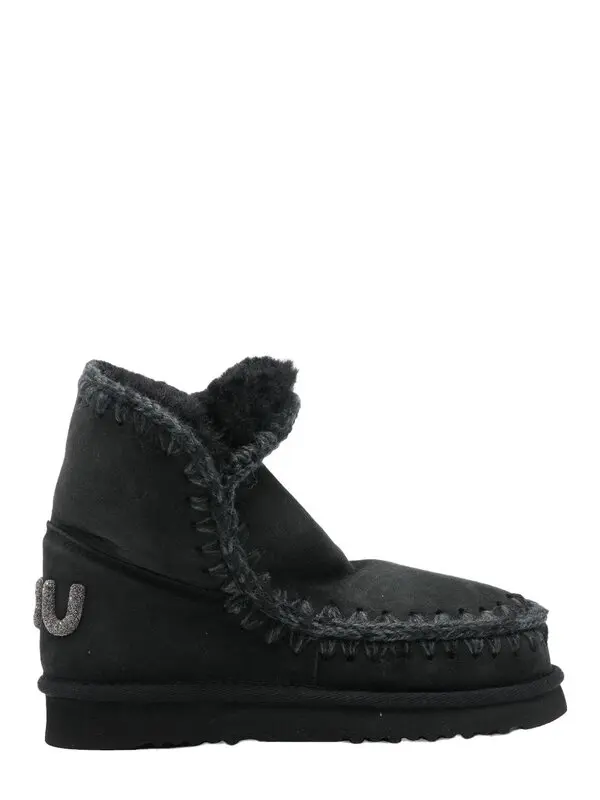 Mou Eskimo 18 Glitter Logo Boots - Black