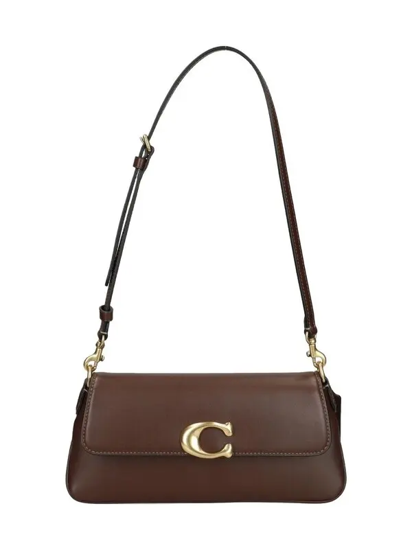 COACH Jet Leather Shoulder Bag - Brown