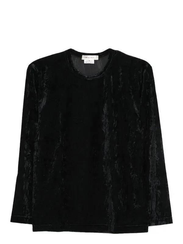 Comme Des Garçons Crinkled Texture Sweater - Black