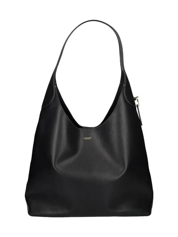 COACH Brooklyn 39 Leather Hobo Bag - Black