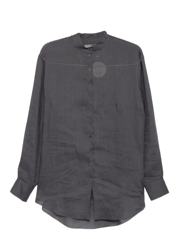 CORTANA Raoul Oversized Shirt - Blue