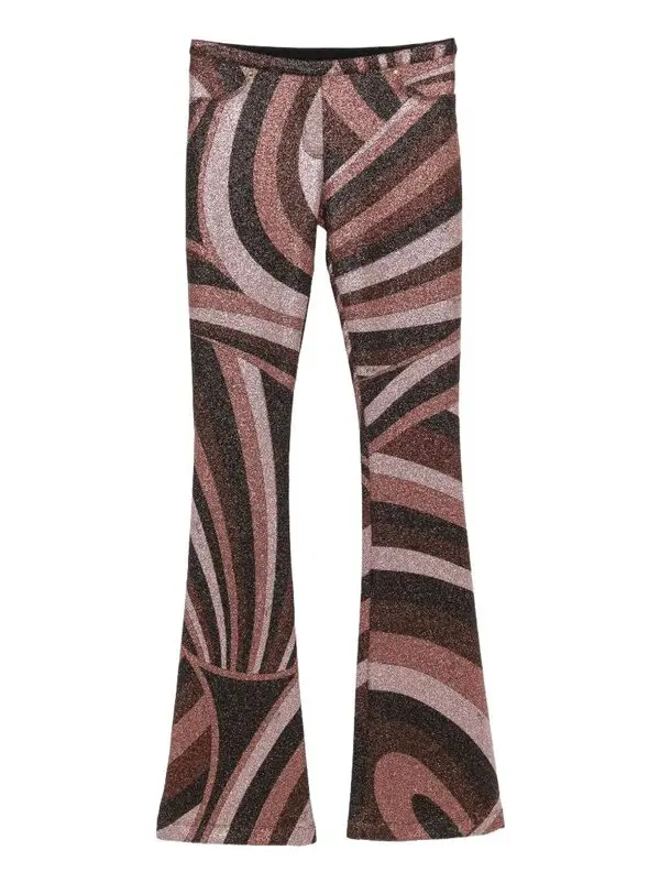 Emilio Pucci Printed Skinny Trousers - Red