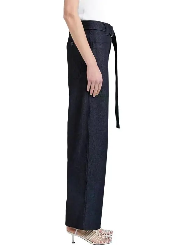 Proenza Schouler White Label Lina Belted Trousers - Blue