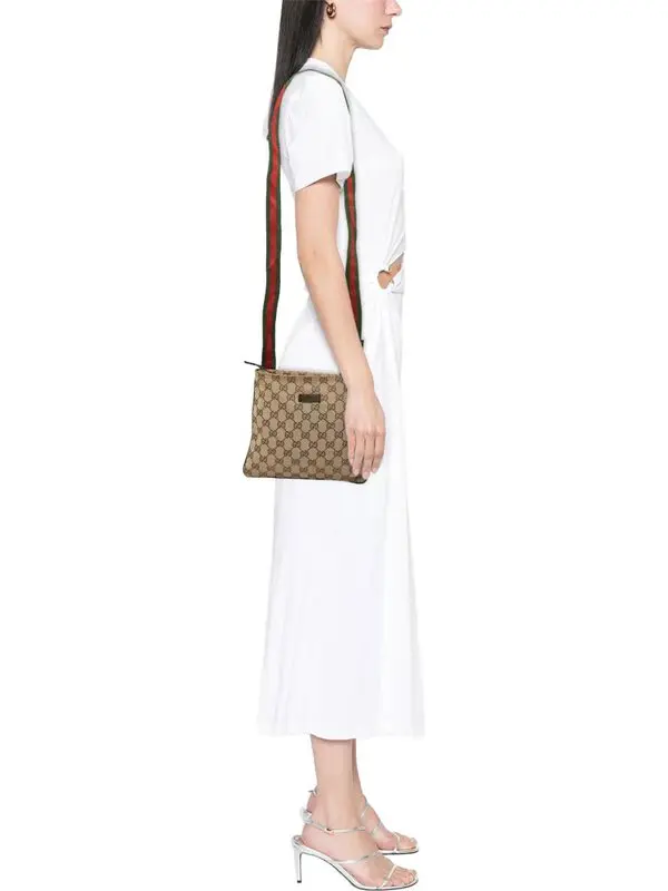 Gucci 2000-2015 Gg Canvas Web Crossbody Bag - Neutrals