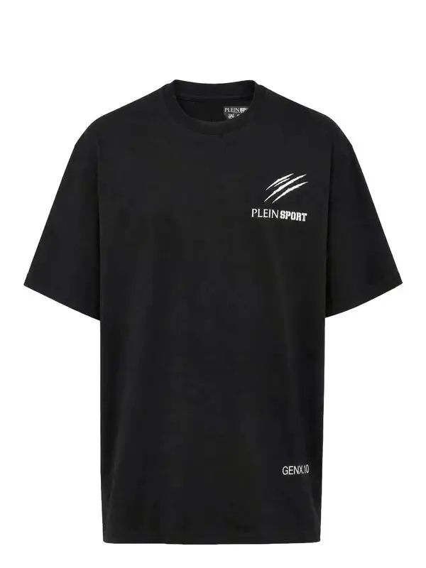 PLEIN SPORT Logo-print T-shirt - Black