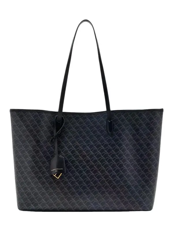 TAMMY & BENJAMIN Monogram-print Shoulder Bag - Black